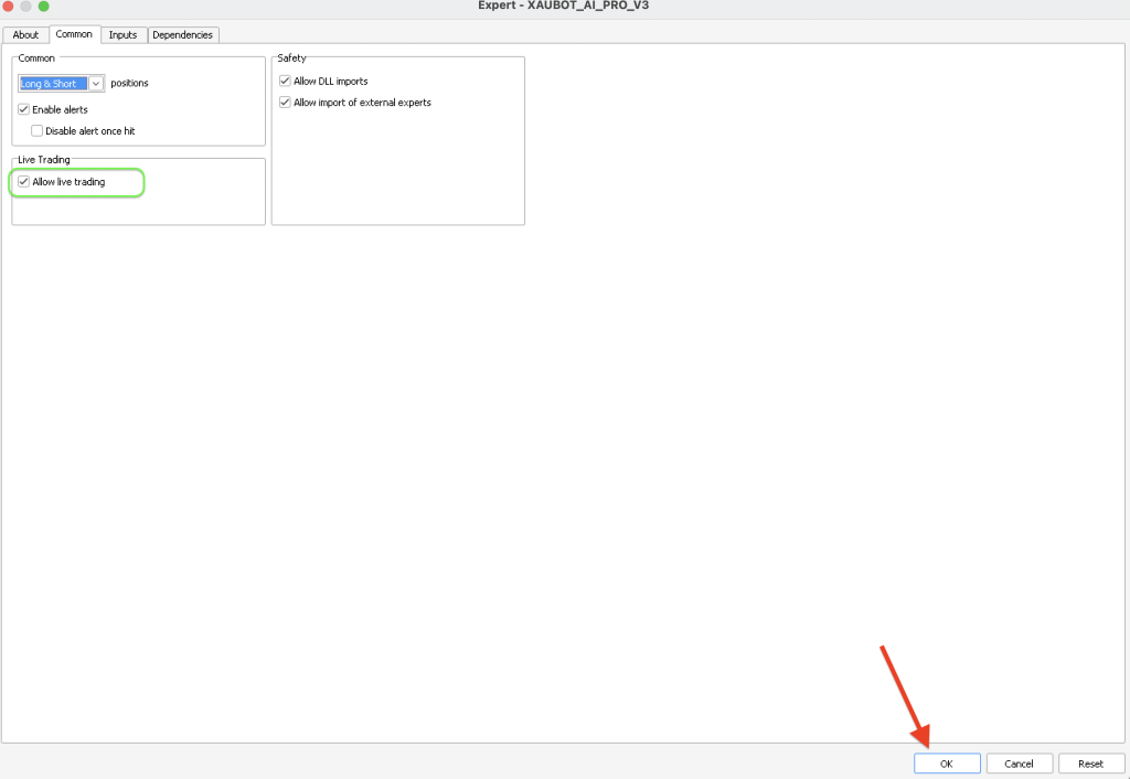 How To Fix Trading Not Allowed Error In Xaubot Xaubot