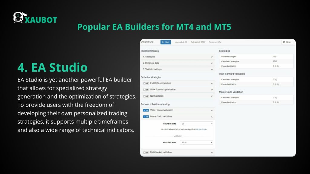 Introduction to EA Builders for MT4 and MT5 - XAUBOT | AI Forex & Gold ...