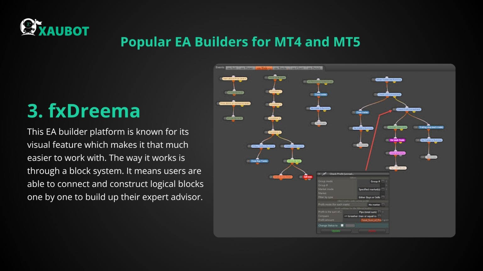 Introduction to EA Builders for MT4 and MT5 - XAUBOT | AI Forex & Gold ...