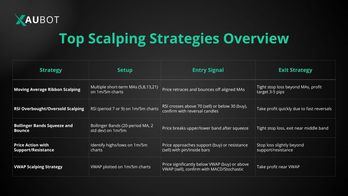 Top Scalping Strategies: 1-Minute & 5-Minute Time Frames - XAUBOT | AI ...