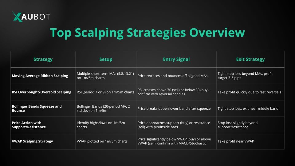 Top Scalping Strategies: 1-Minute & 5-Minute Time Frames - XAUBOT | AI ...